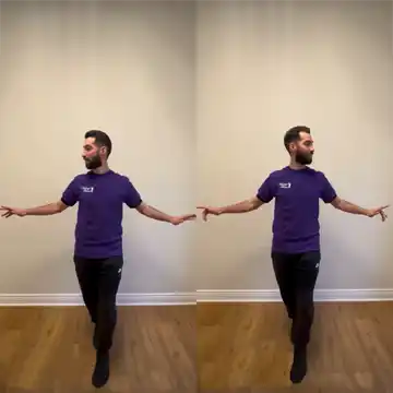 Easy Tandem Stance Exercise to Boost Balance. Fitness for Seniors